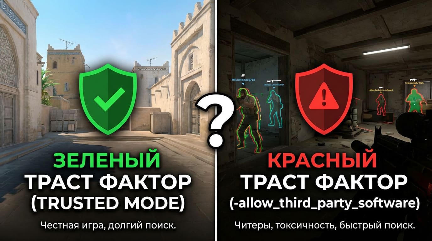 Counter-Strike 2 (CS2): команда -allow_third_party_software и параметры ...
