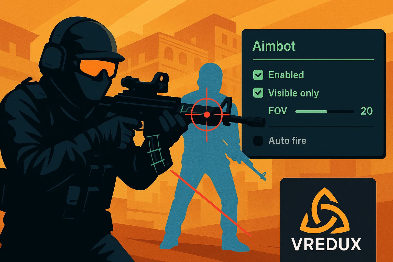 CS2 (CS:GO) aimbot free hack: console command, aim | VREDUX.COM