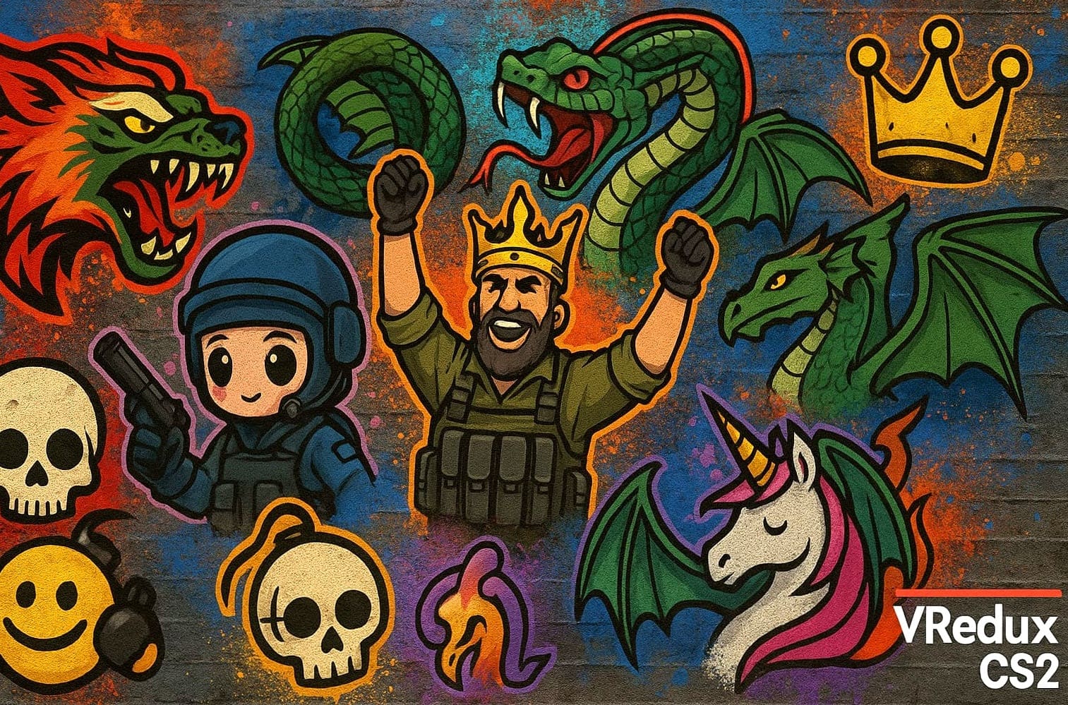 CS2 Graffiti Sprays: what you need to know about CS Graffiti | VREDUX.COM