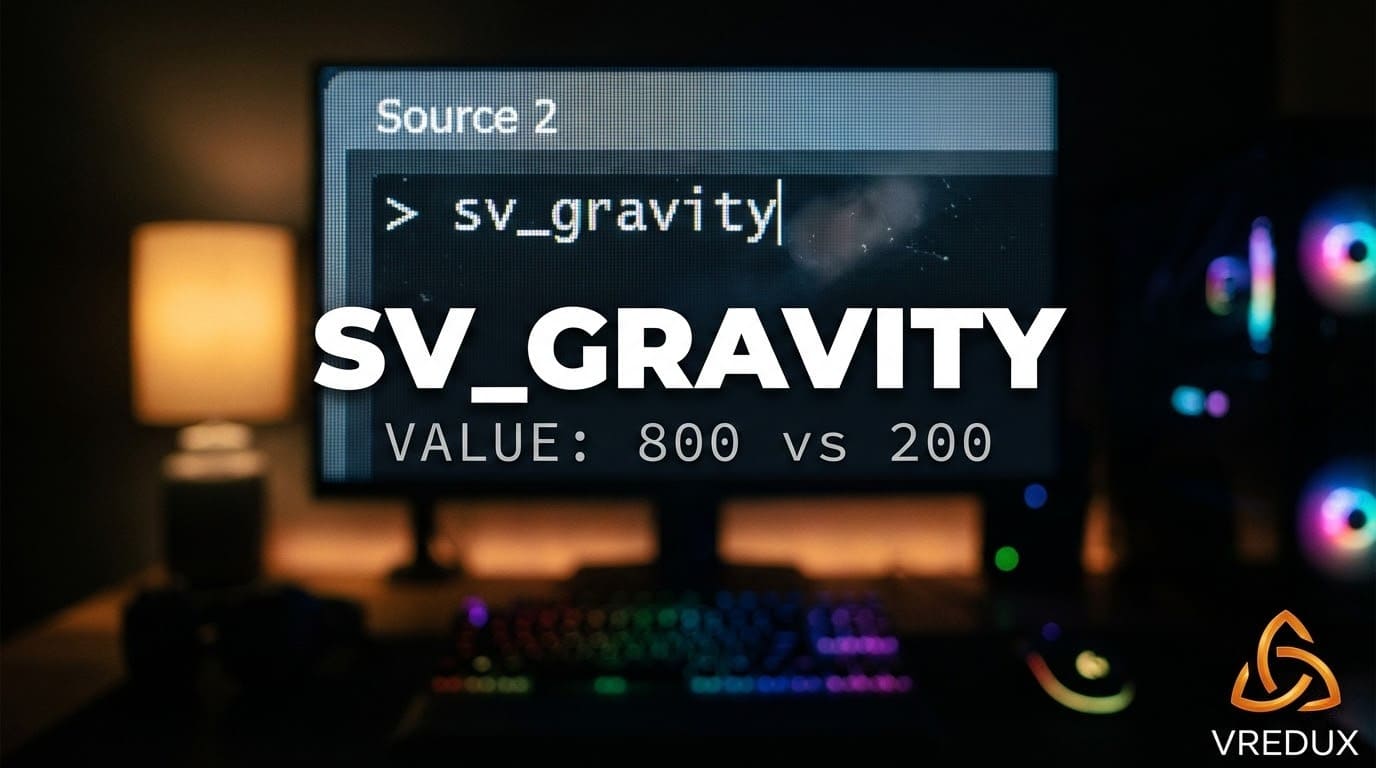 CS2 (CS:GO) gravity command: console, moon jump, low | VREDUX.COM